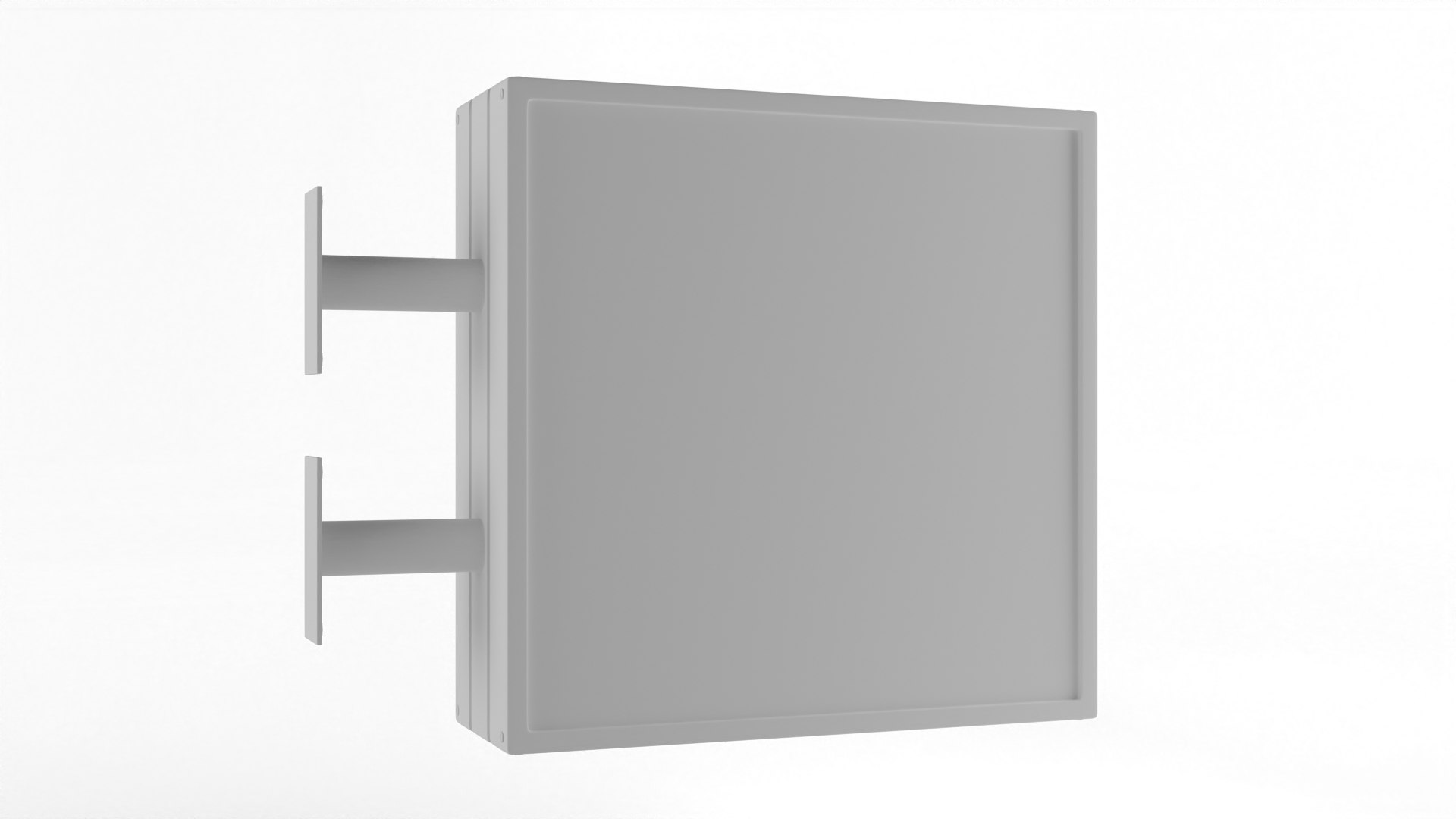 3D Model Square Signboard - 600mm - TurboSquid 1906789