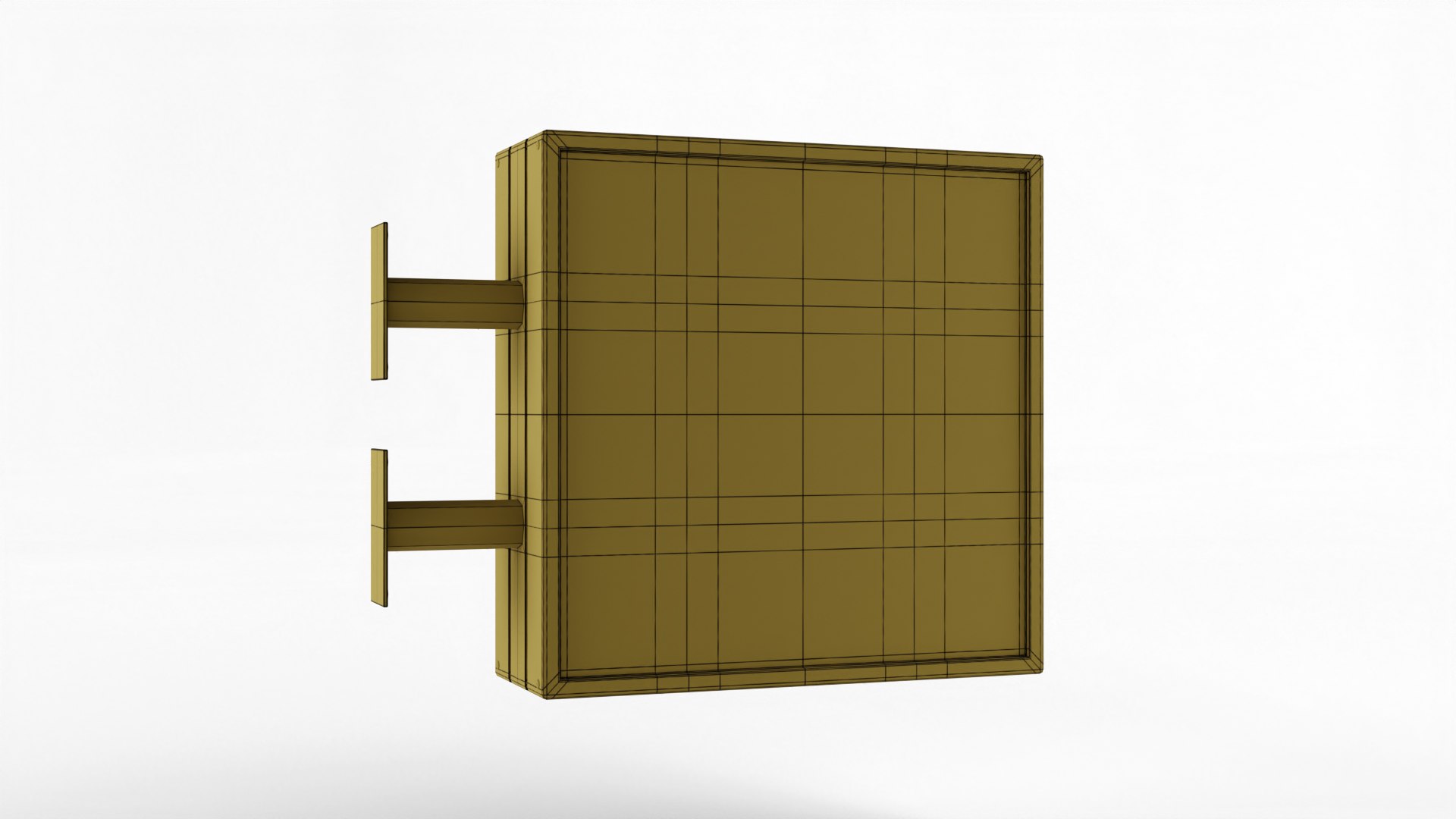 3D Model Square Signboard - 600mm - TurboSquid 1906789