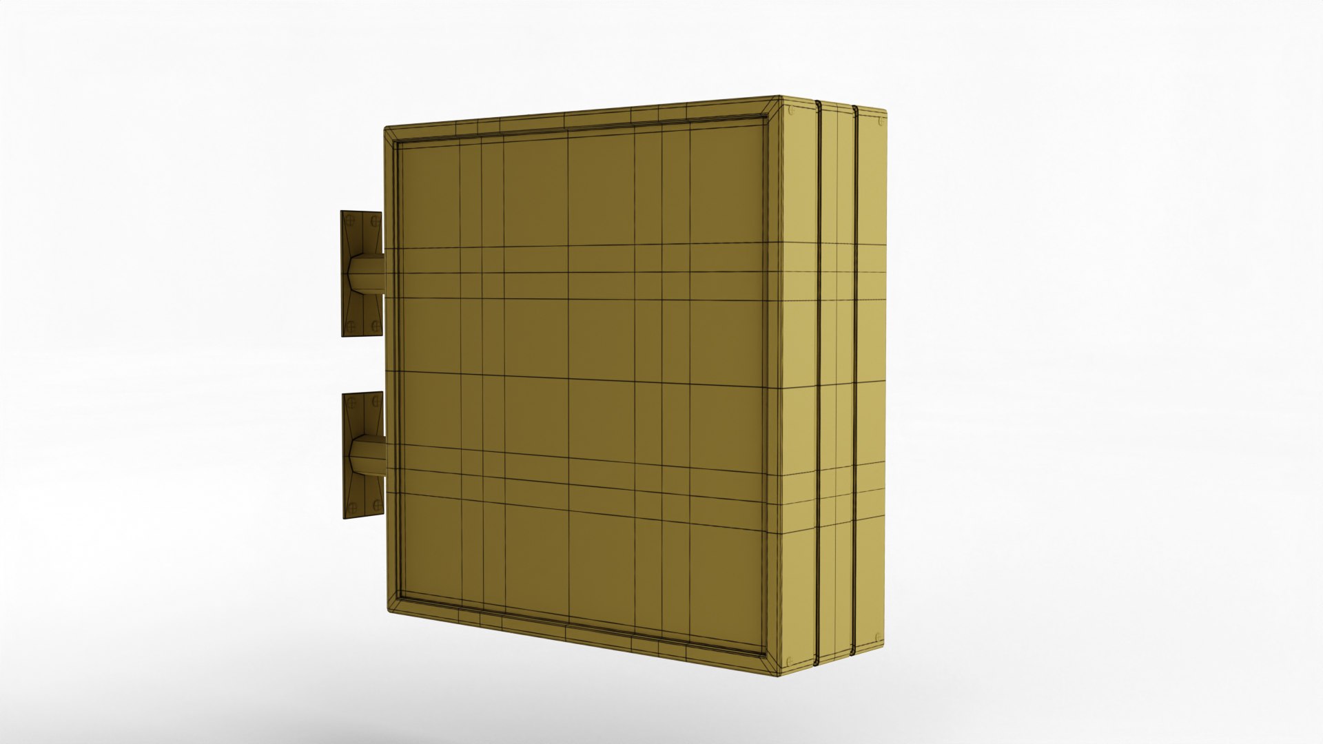 3D Model Square Signboard - 600mm - TurboSquid 1906789