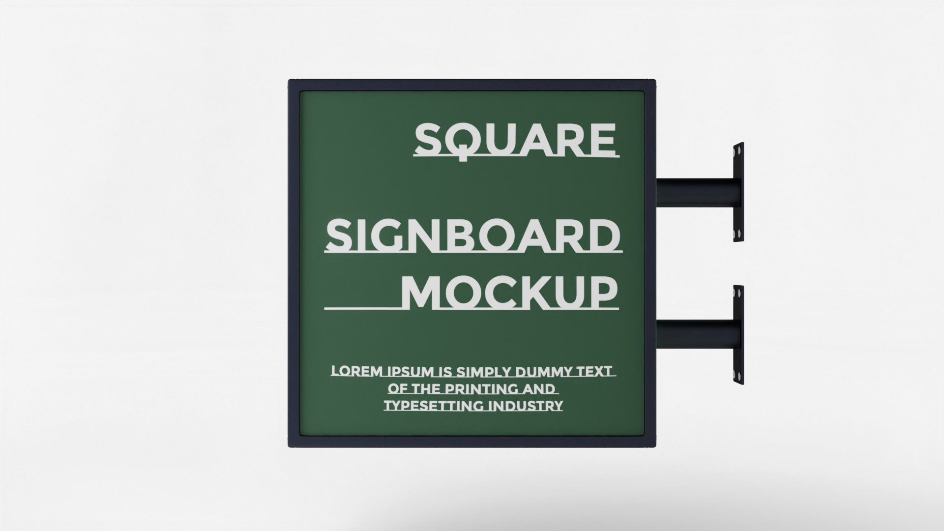 3D Model Square Signboard - 600mm - TurboSquid 1906789