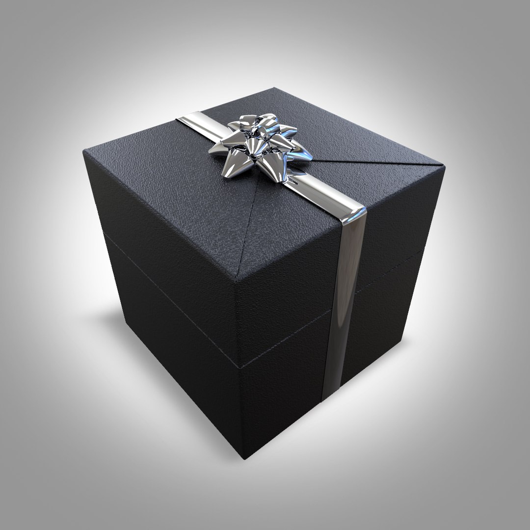 3d gift box model