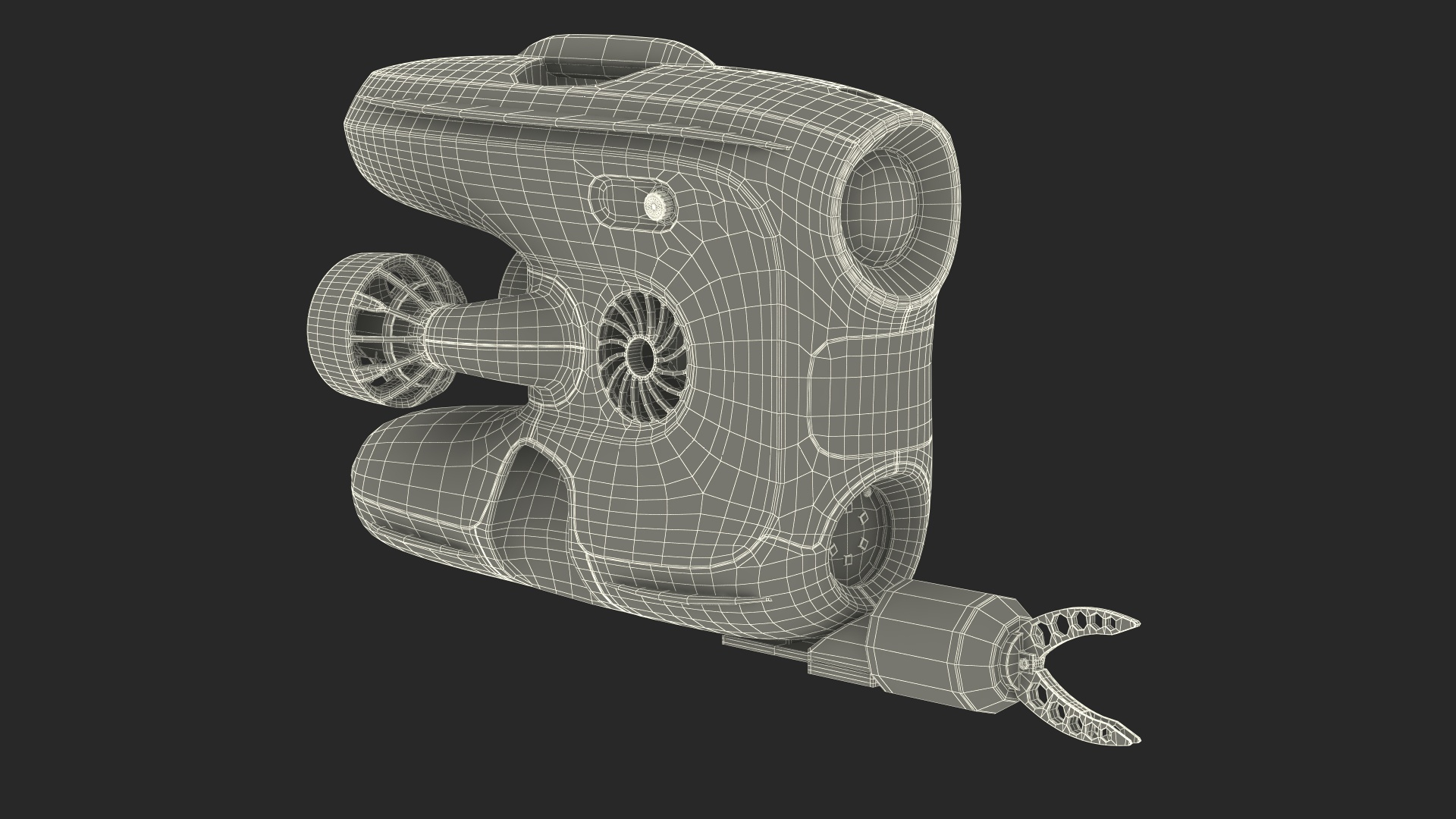 3D Underwater ROV with Gripper Hand Rigged - TurboSquid 2062269