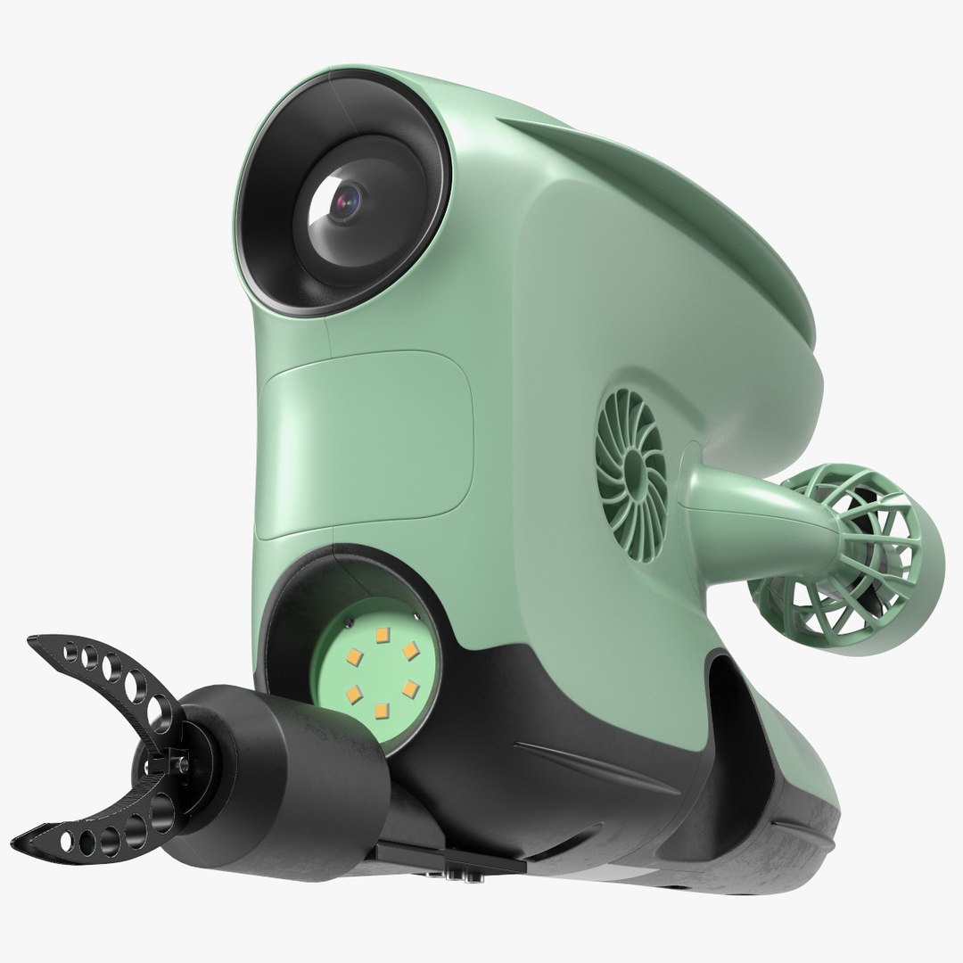 3D Underwater ROV with Gripper Hand Rigged - TurboSquid 2062269