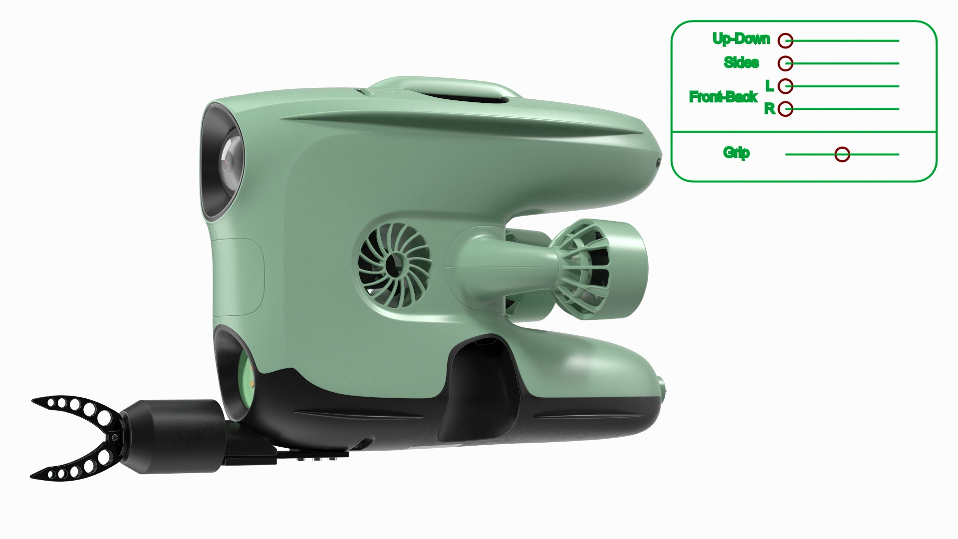 3D Underwater ROV with Gripper Hand Rigged - TurboSquid 2062269