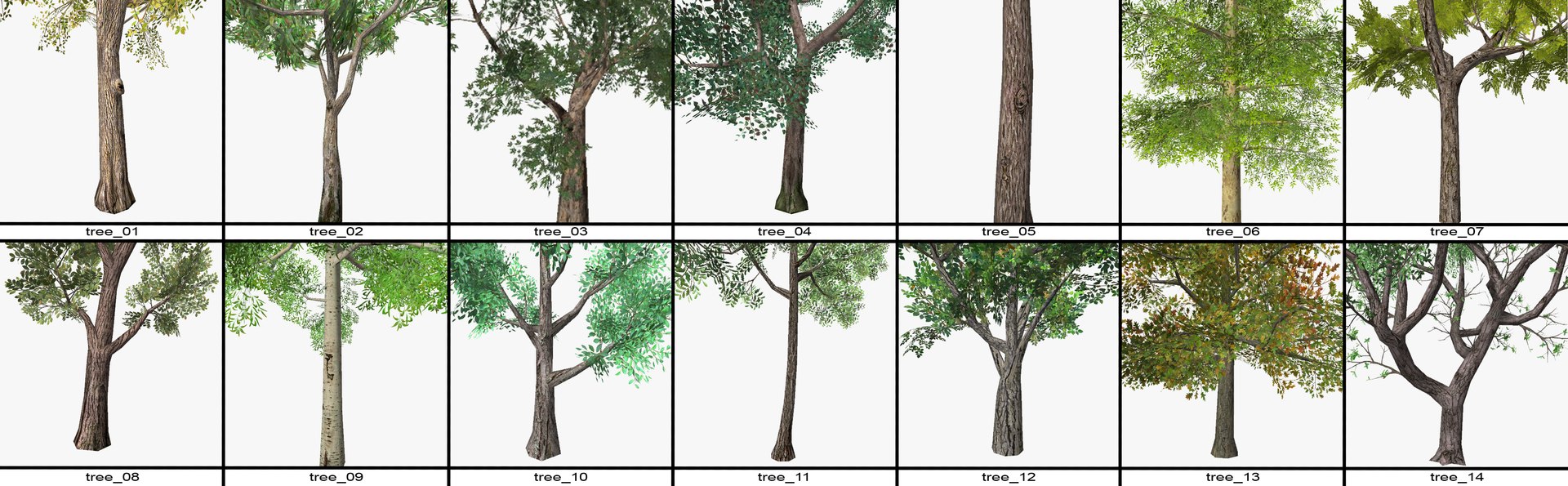Tree package 14 model - TurboSquid 1413422