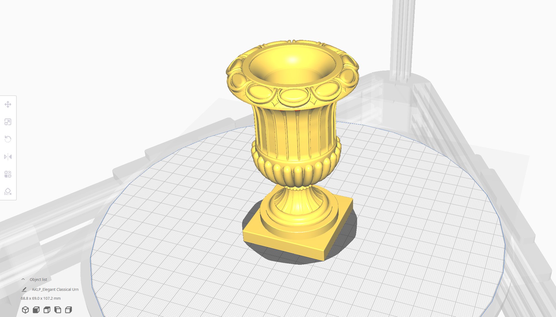 Elegant Classical Urn 3D Model For Decoration And 3D Printing 3D Model ...