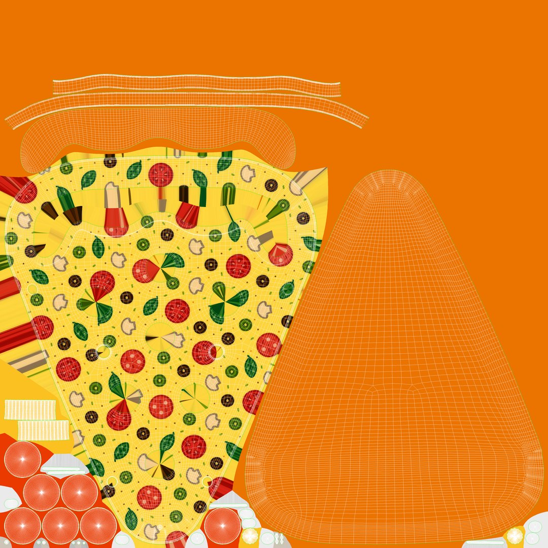 3D Model Pizza Swimming Pool Float - TurboSquid 2399270