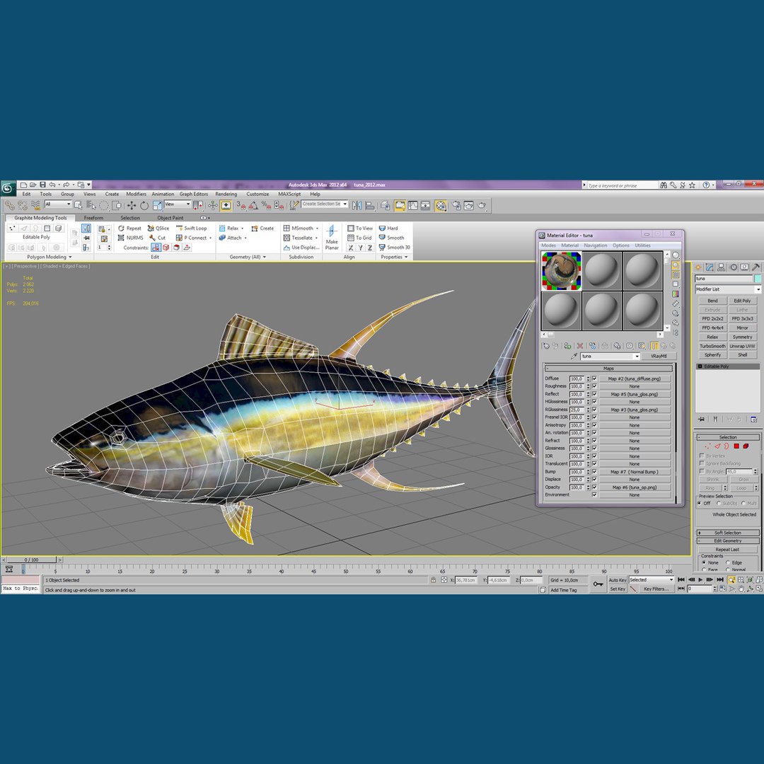 3d Model Yellowfin Tuna Fish