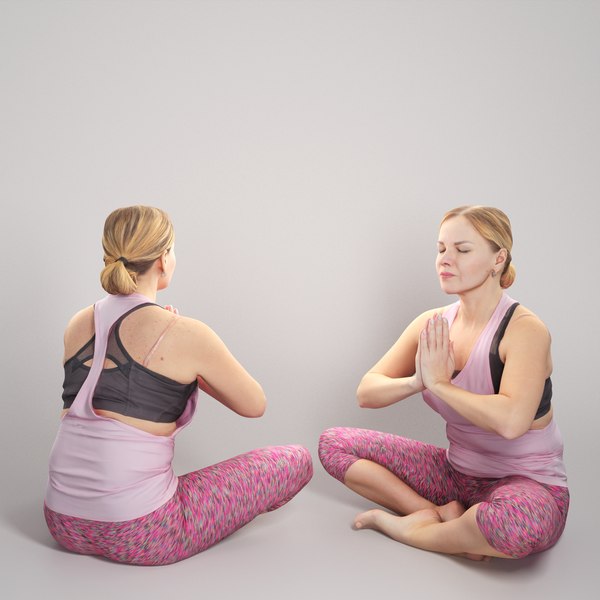 3D model Woman practicing yoga 301 - TurboSquid 1781807