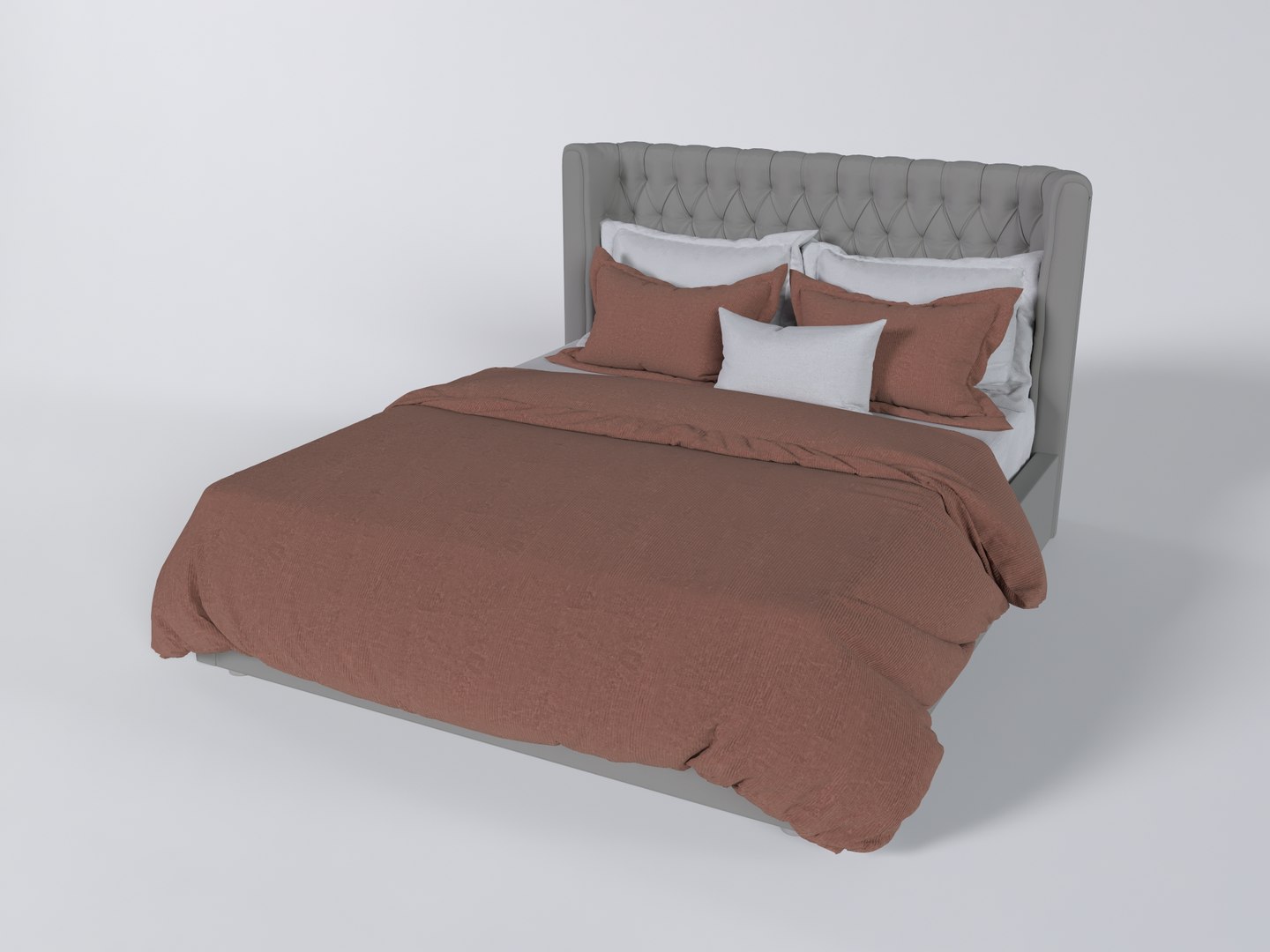 COLETTE CURVE KING BED HC 3D Model - TurboSquid 1914264