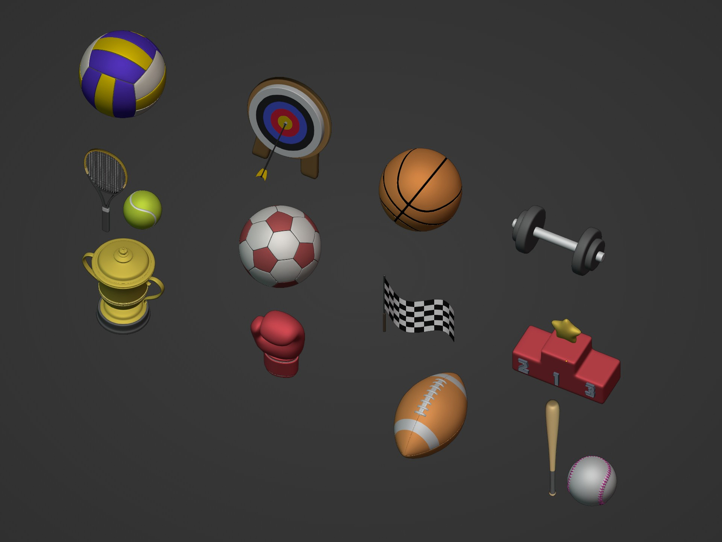 modelo 3d Mega Pack Deporte - TurboSquid 1856001