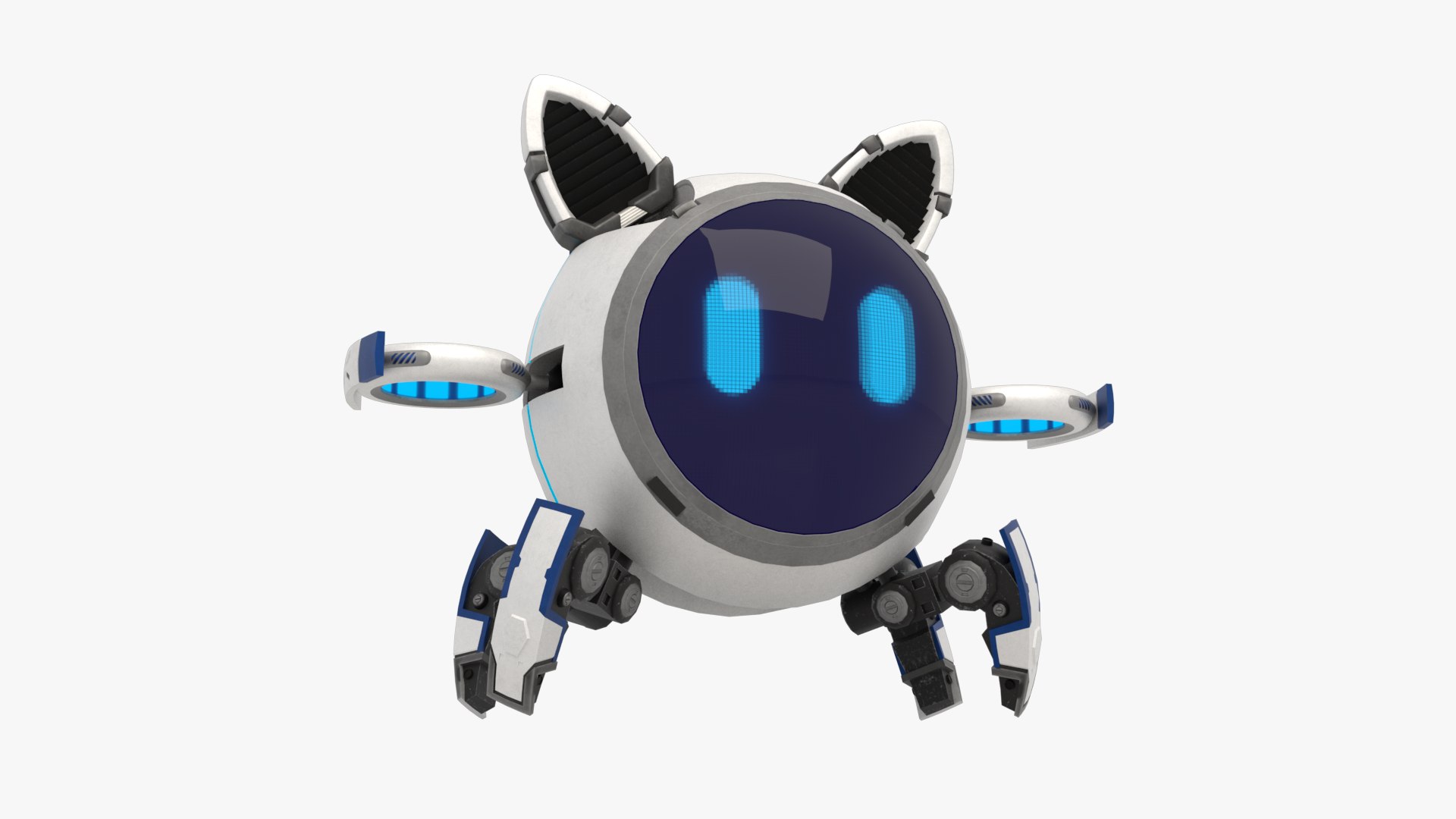 3D Cute Set Of Robots - TurboSquid 1996315
