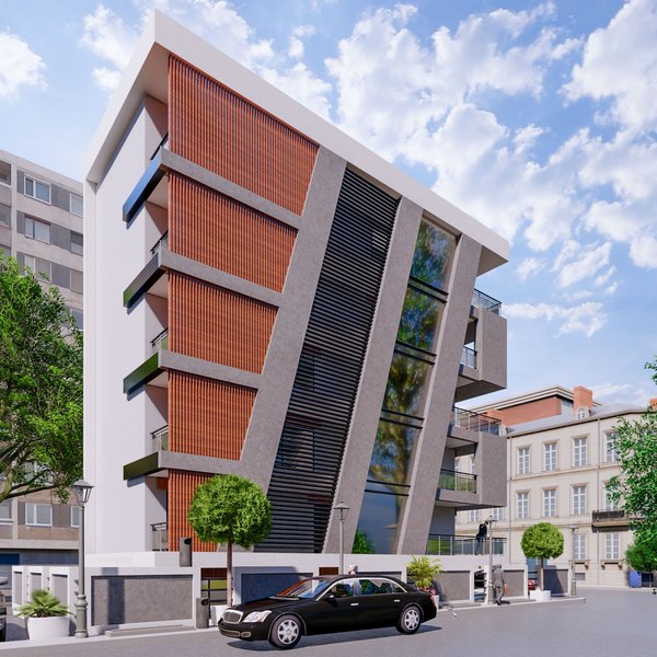 3D modern buildings collection 4 model - TurboSquid 1812034