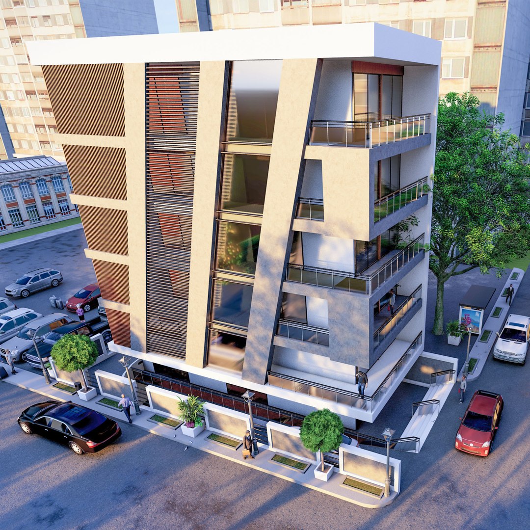 3D modern buildings collection 4 model - TurboSquid 1812034