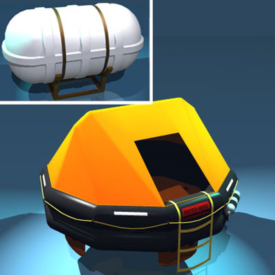 3d rescue liferaft