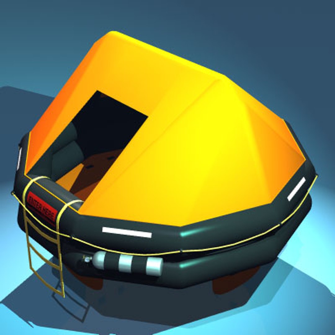 3d rescue liferaft