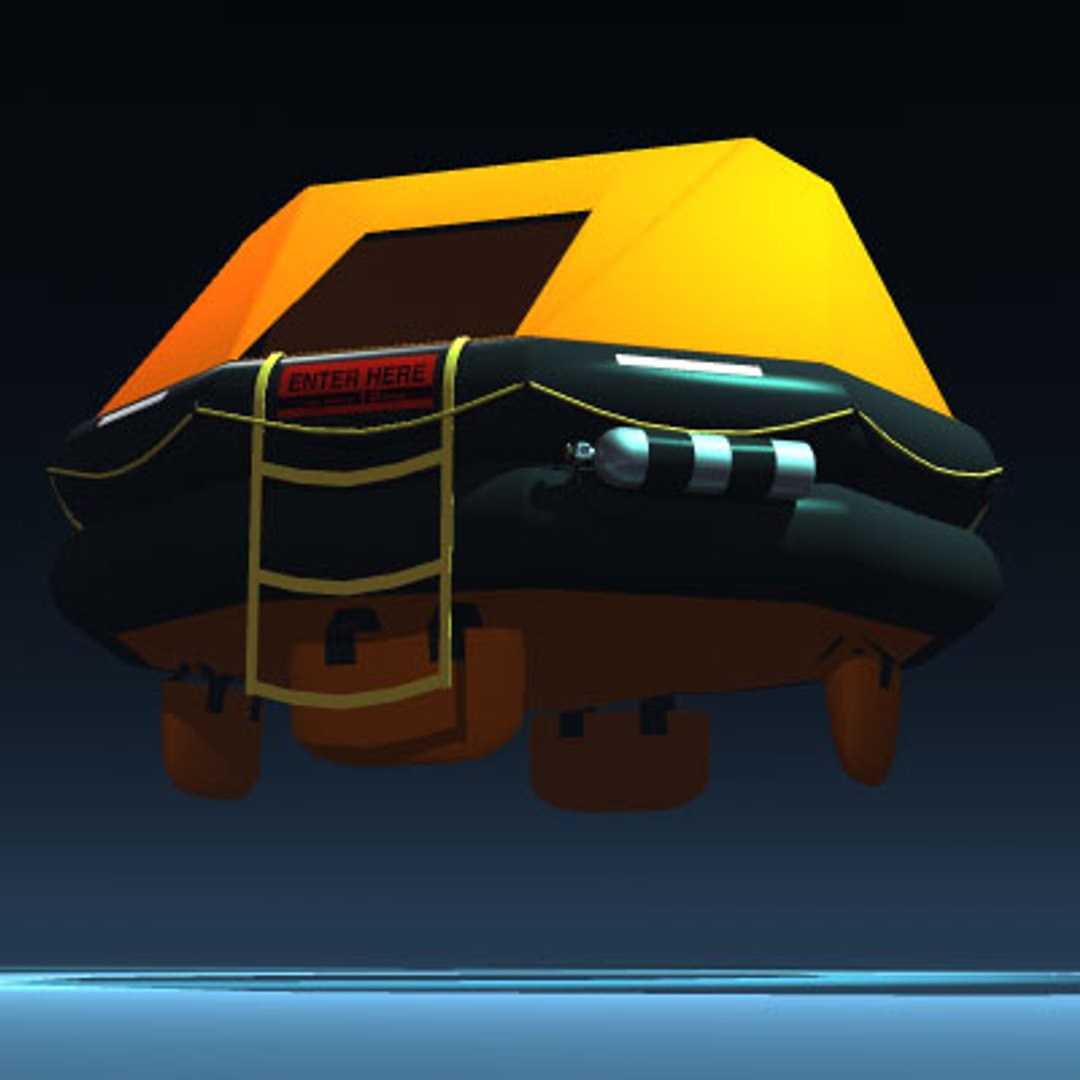 3d rescue liferaft