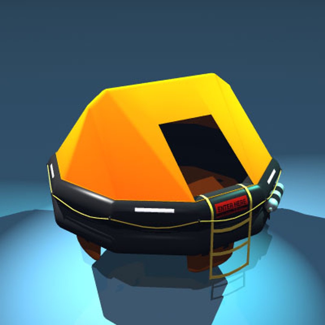 3d rescue liferaft