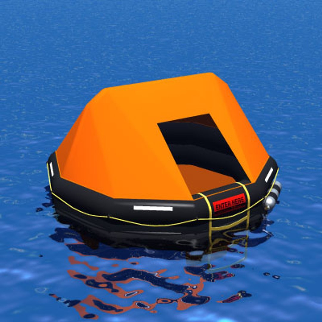 3d rescue liferaft