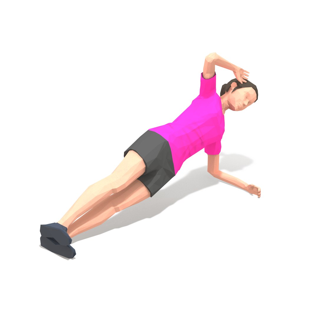 3D Exercise Woman Model - TurboSquid 1706706