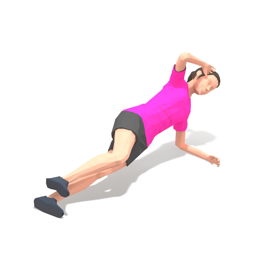 3D Exercise Woman Model - TurboSquid 1706706