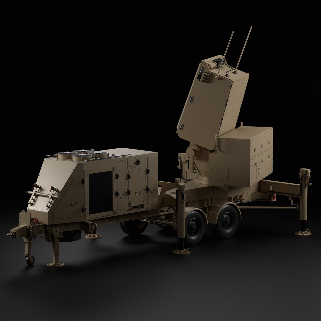 3D Raytheon GhostEye MR - Advanced Medium-range Radar For NASAMS Model ...