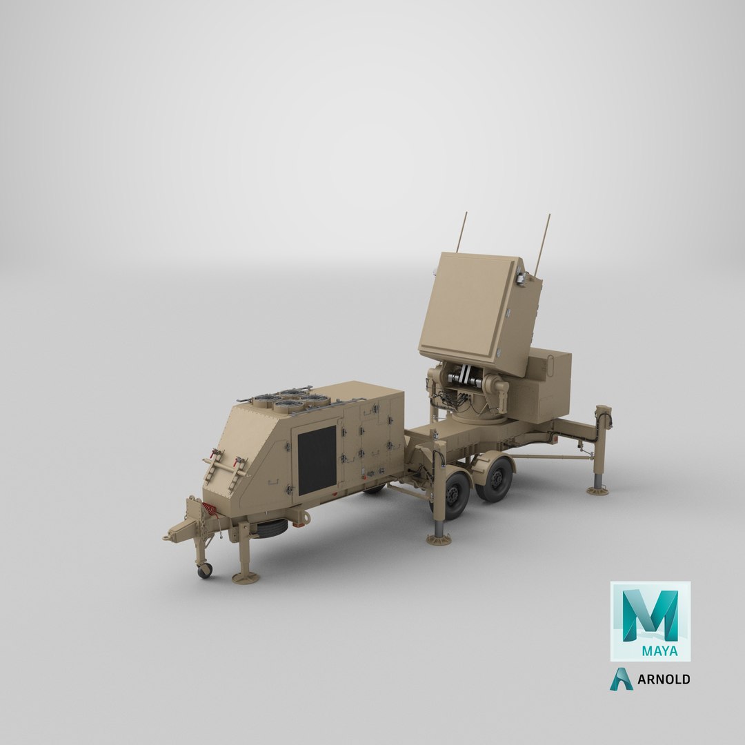 3D Raytheon GhostEye MR - Advanced Medium-range Radar For NASAMS Model ...