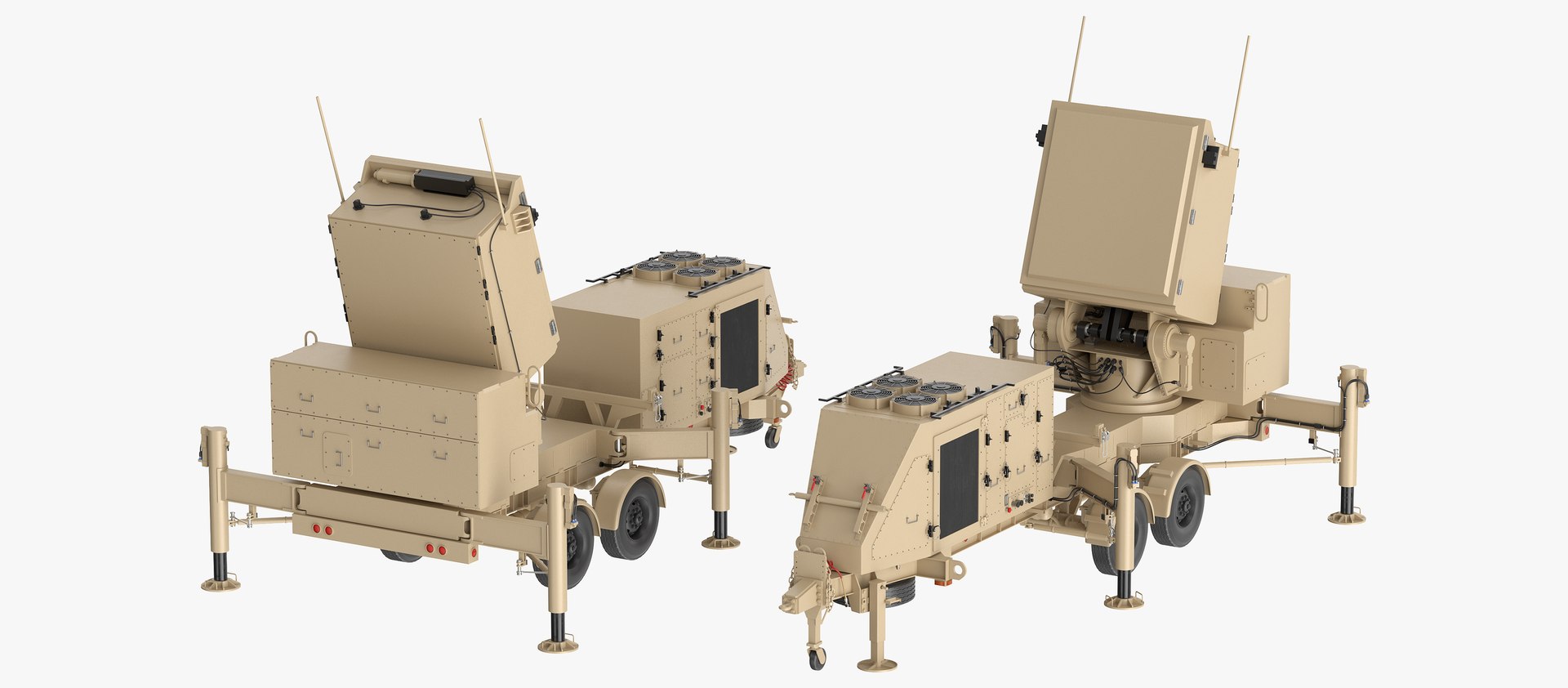 3D Raytheon GhostEye MR - Advanced Medium-range Radar For NASAMS Model ...
