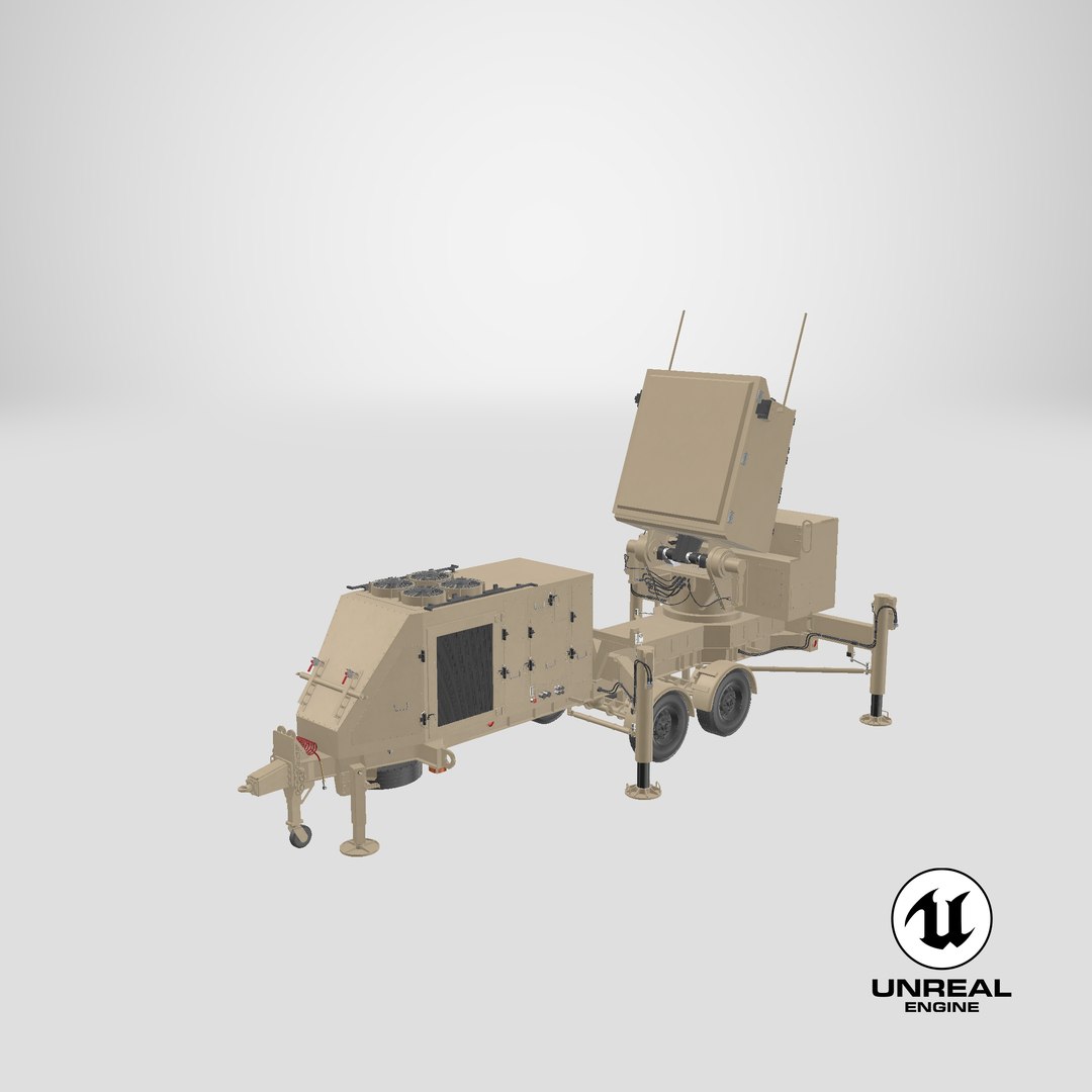 3D Raytheon GhostEye MR - Advanced Medium-range Radar For NASAMS Model ...