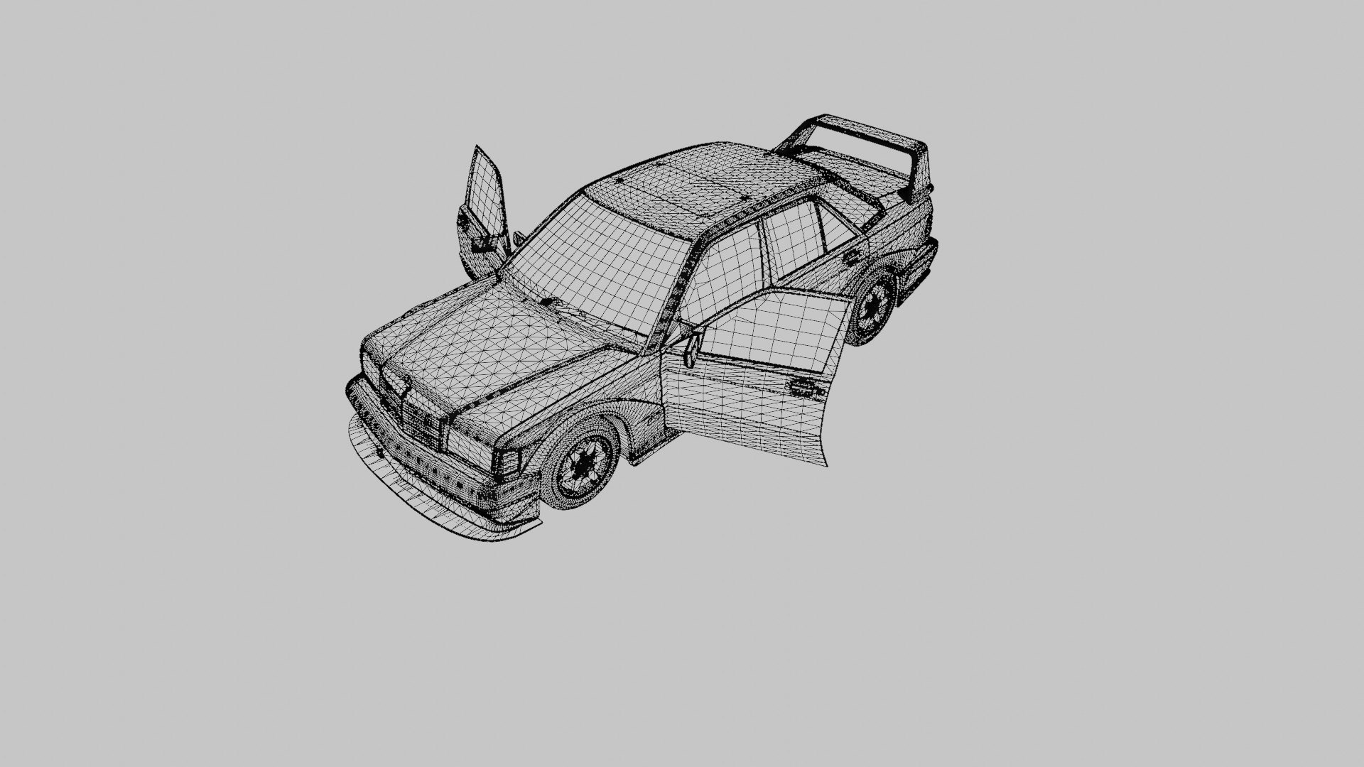 3D Mercedes Benz 190E 3D Model - TurboSquid 2071464