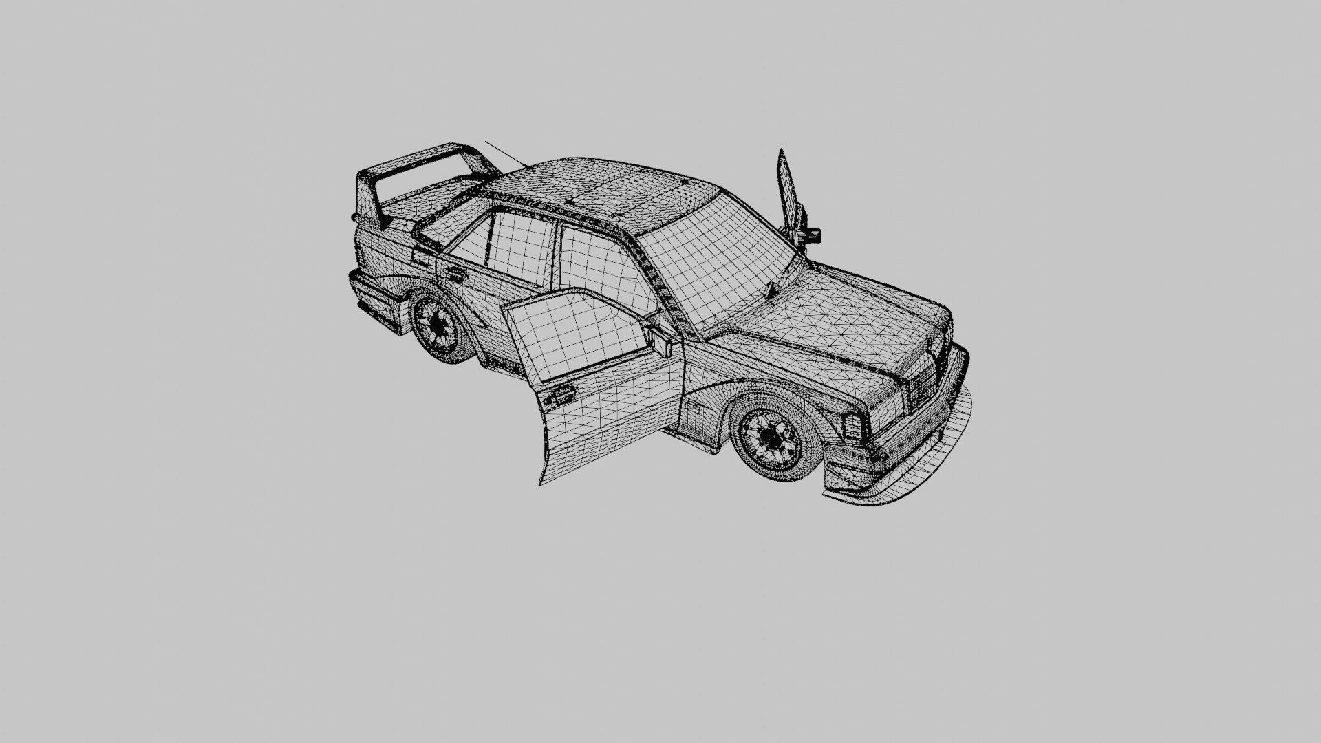 3D Mercedes Benz 190E 3D Model - TurboSquid 2071464
