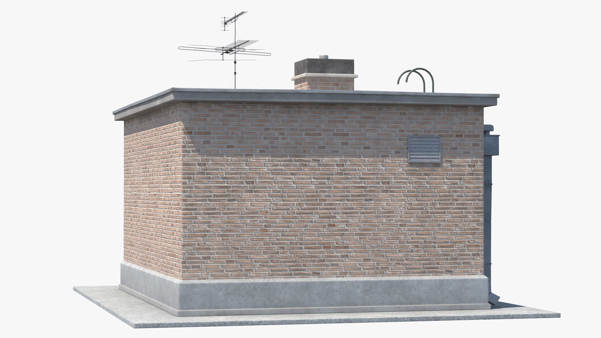 3D Model Rooftop Entrance - TurboSquid 2198540