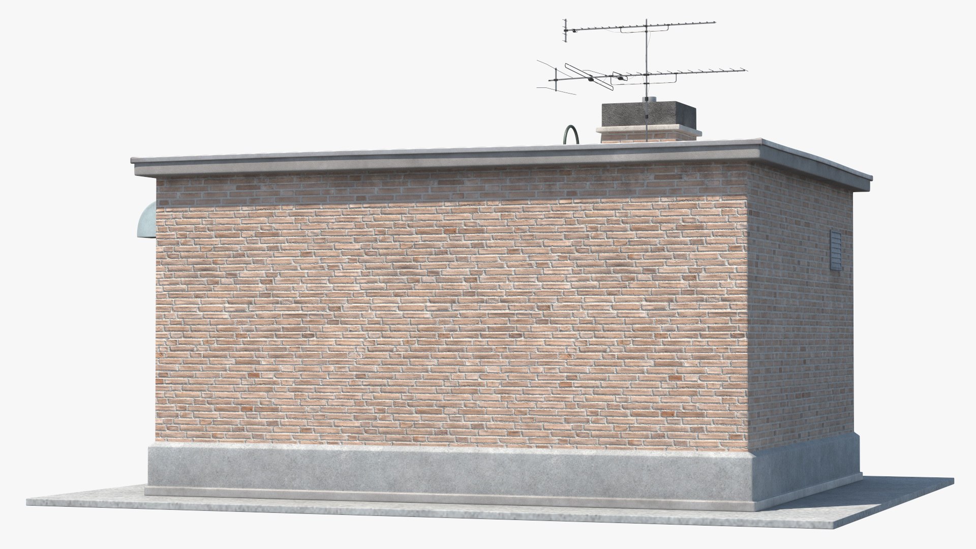 3D Model Rooftop Entrance - TurboSquid 2198540