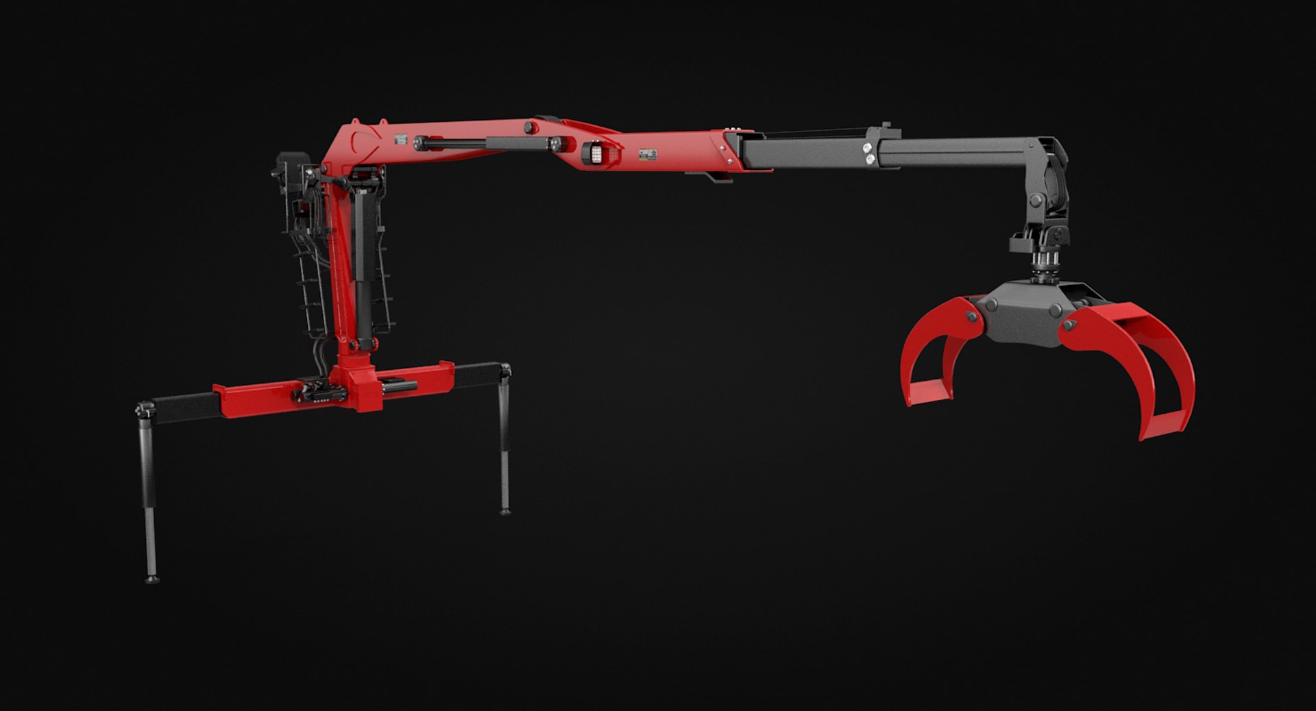 3D Timber Logging Crane - TurboSquid 1232974