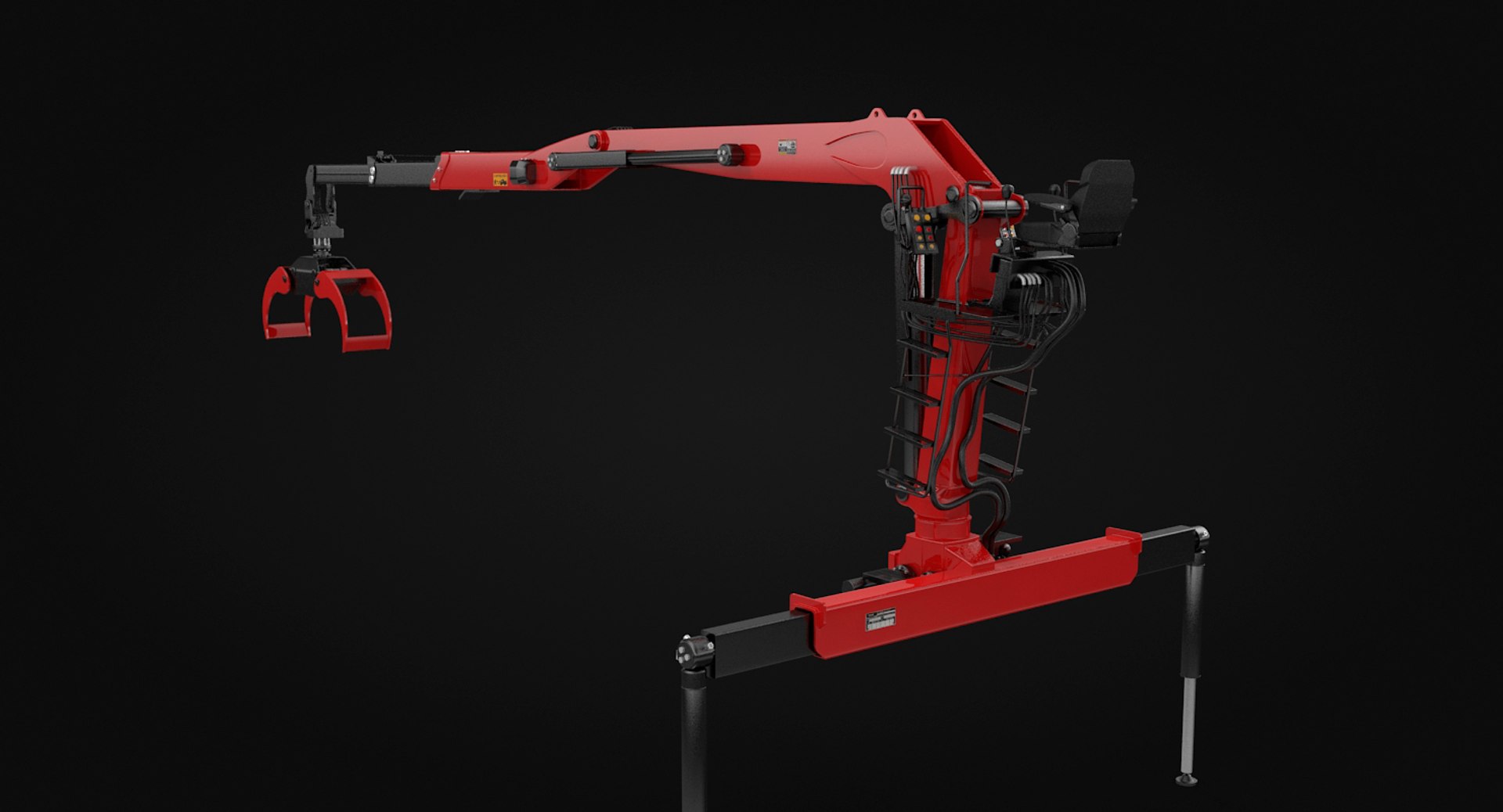 3D Timber Logging Crane - TurboSquid 1232974