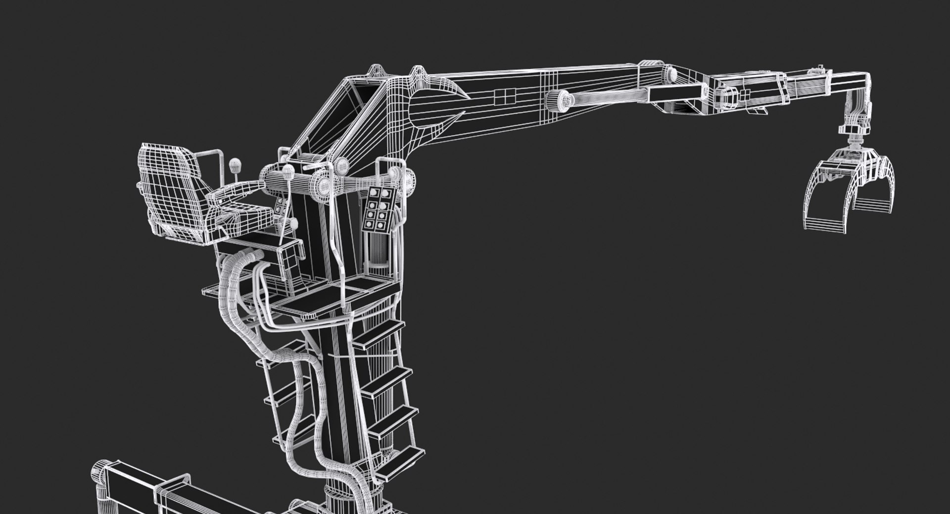 3D Timber Logging Crane - TurboSquid 1232974