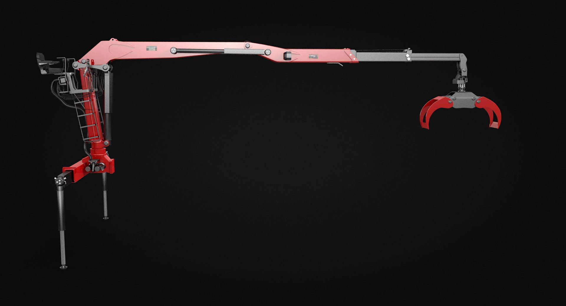 3D Timber Logging Crane - TurboSquid 1232974