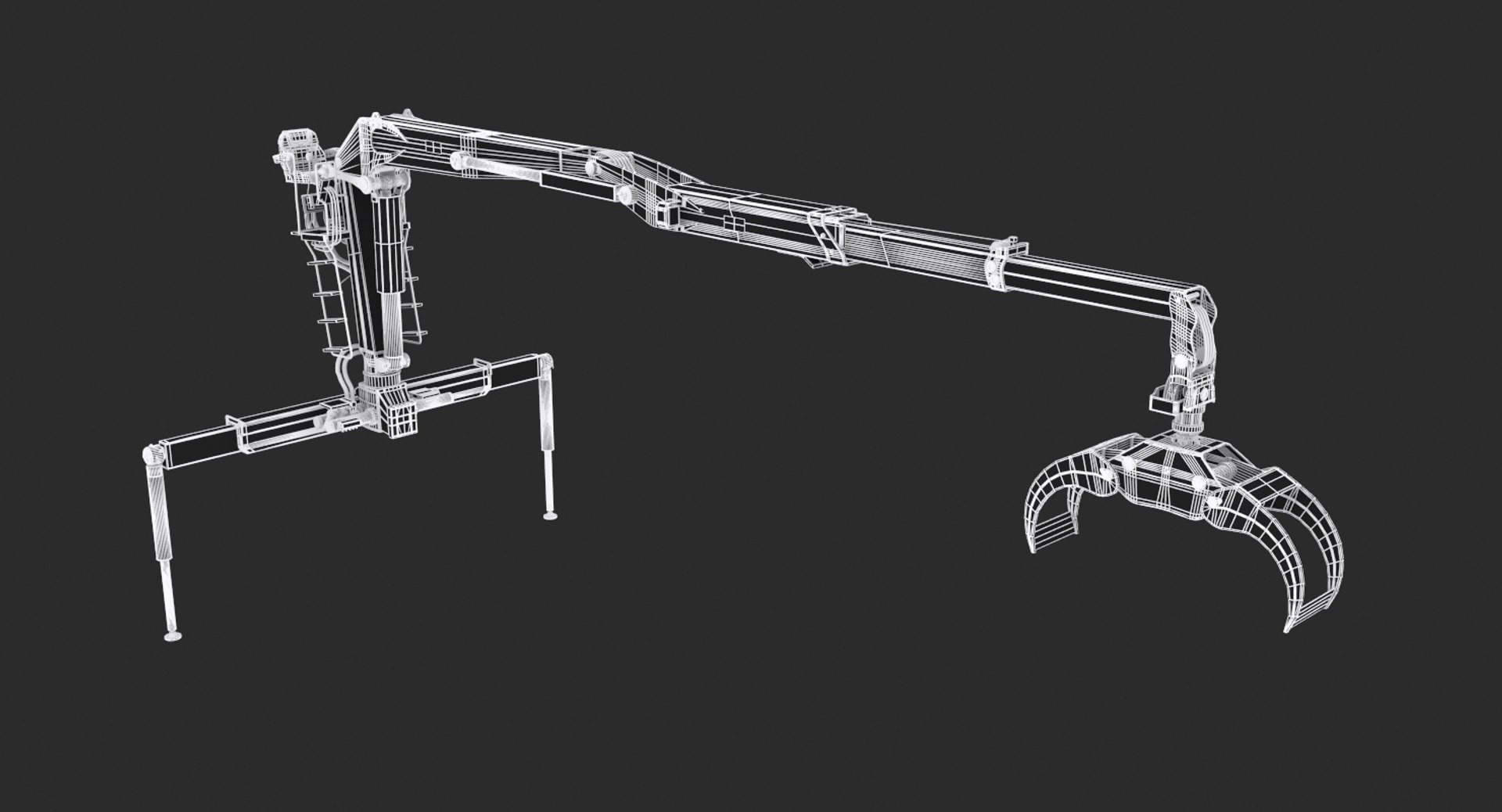 3D Timber Logging Crane - TurboSquid 1232974