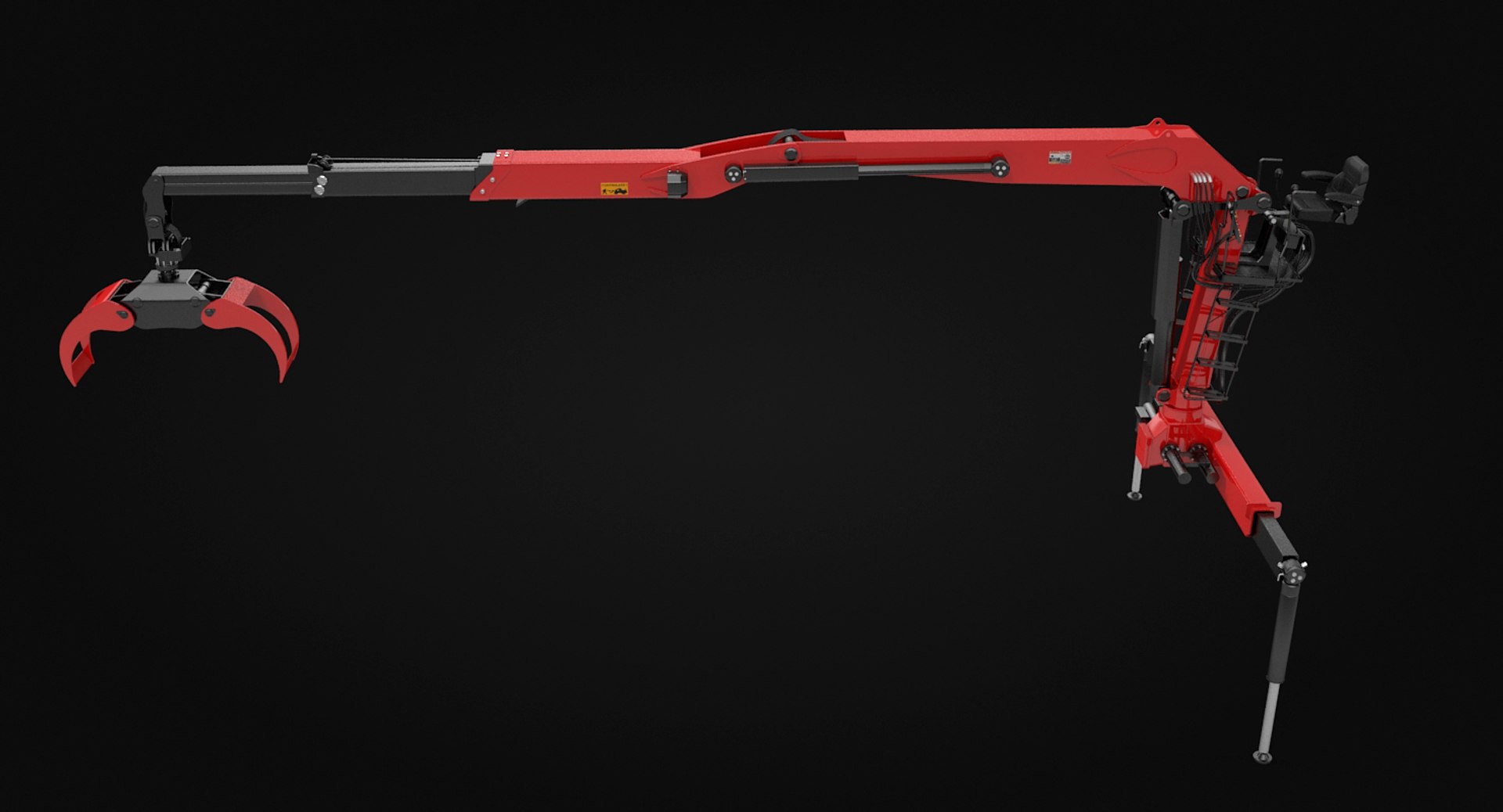 3D Timber Logging Crane - TurboSquid 1232974