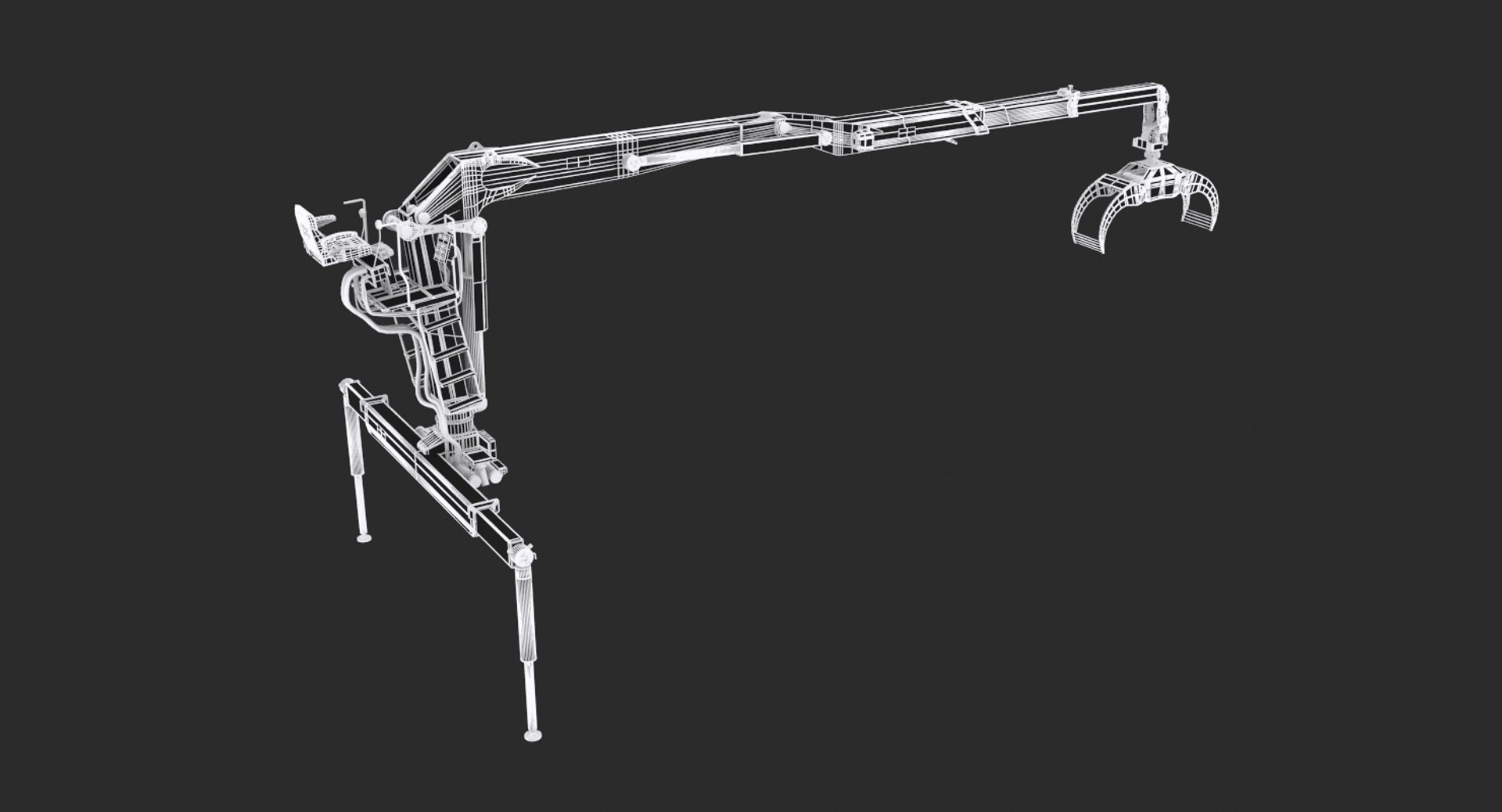 3D Timber Logging Crane - TurboSquid 1232974