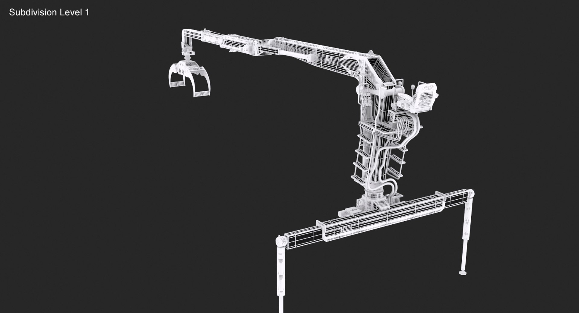 3D Timber Logging Crane - TurboSquid 1232974