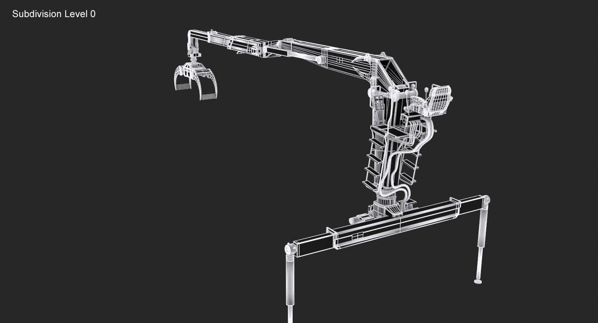 3D Timber Logging Crane - TurboSquid 1232974