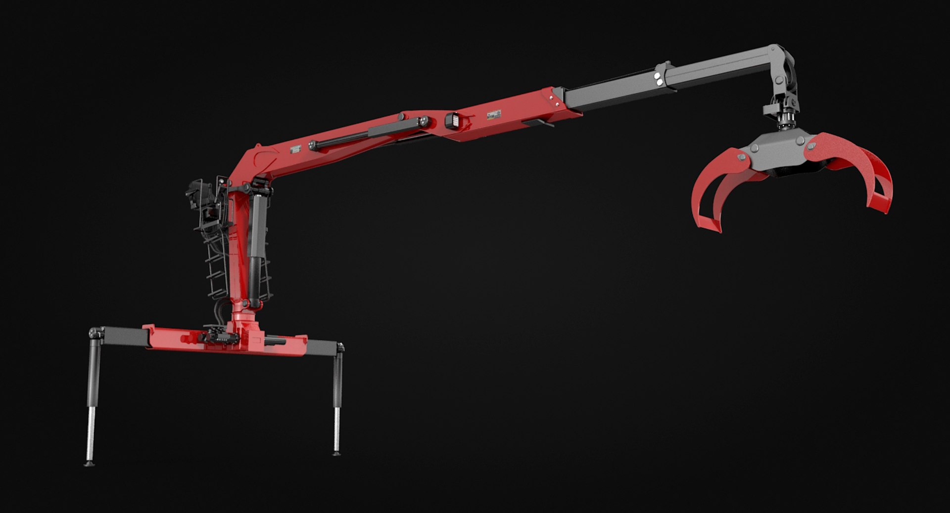 3D Timber Logging Crane - TurboSquid 1232974