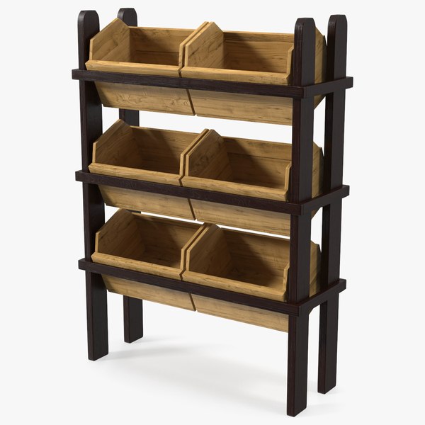 modelo 3d Expositor de madera con cajones - TurboSquid 2284093