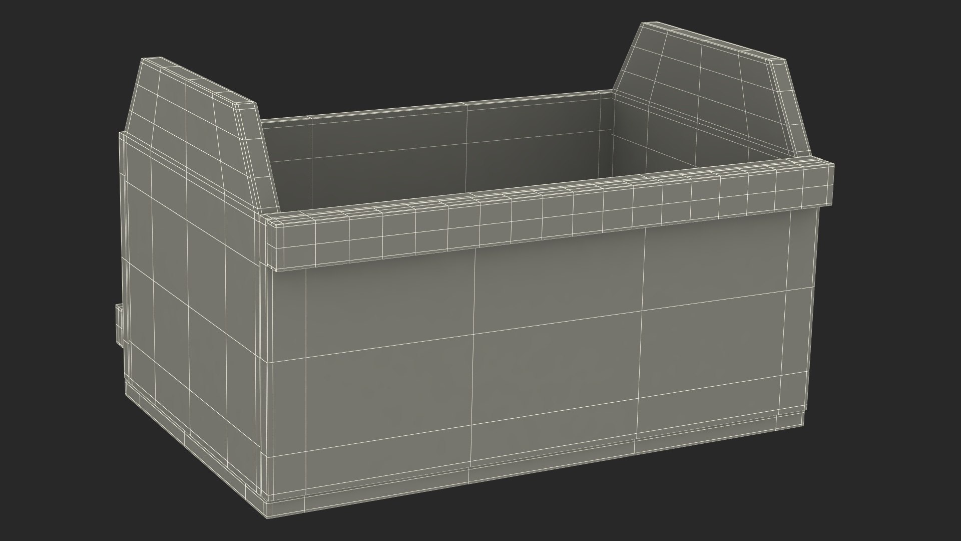 3D Wooden Display Stand With Crates Model - TurboSquid 2284093