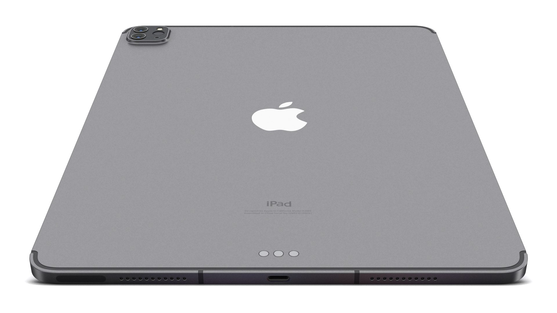 Apple IPad Pro 12-9 2021 Space Gray With Pencil Model - TurboSquid 1787038