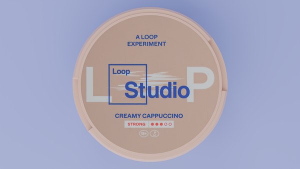 modelo 3d Lata de snus cremoso Loop Cappuccino - TurboSquid 2412283