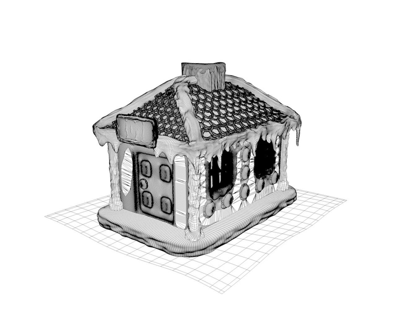 3D model gingerbread house - TurboSquid 1332999