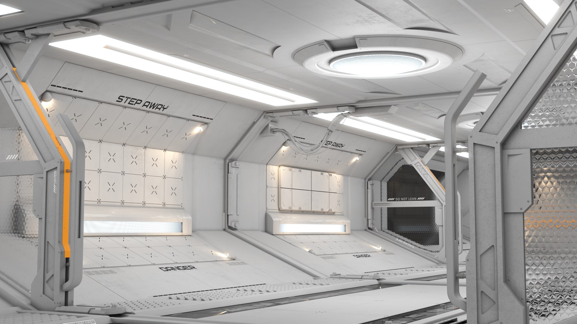3D Sci fi Corridor Modular detailed - TurboSquid 2178668