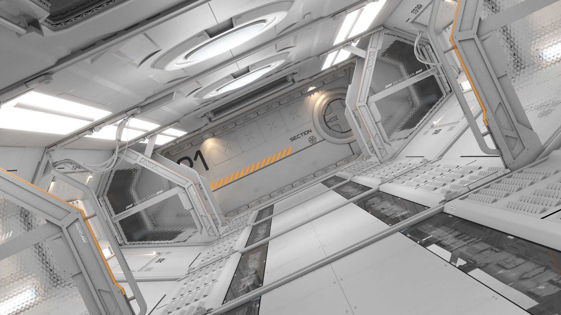 3D Sci Fi Corridor Modular Detailed - TurboSquid 2178668